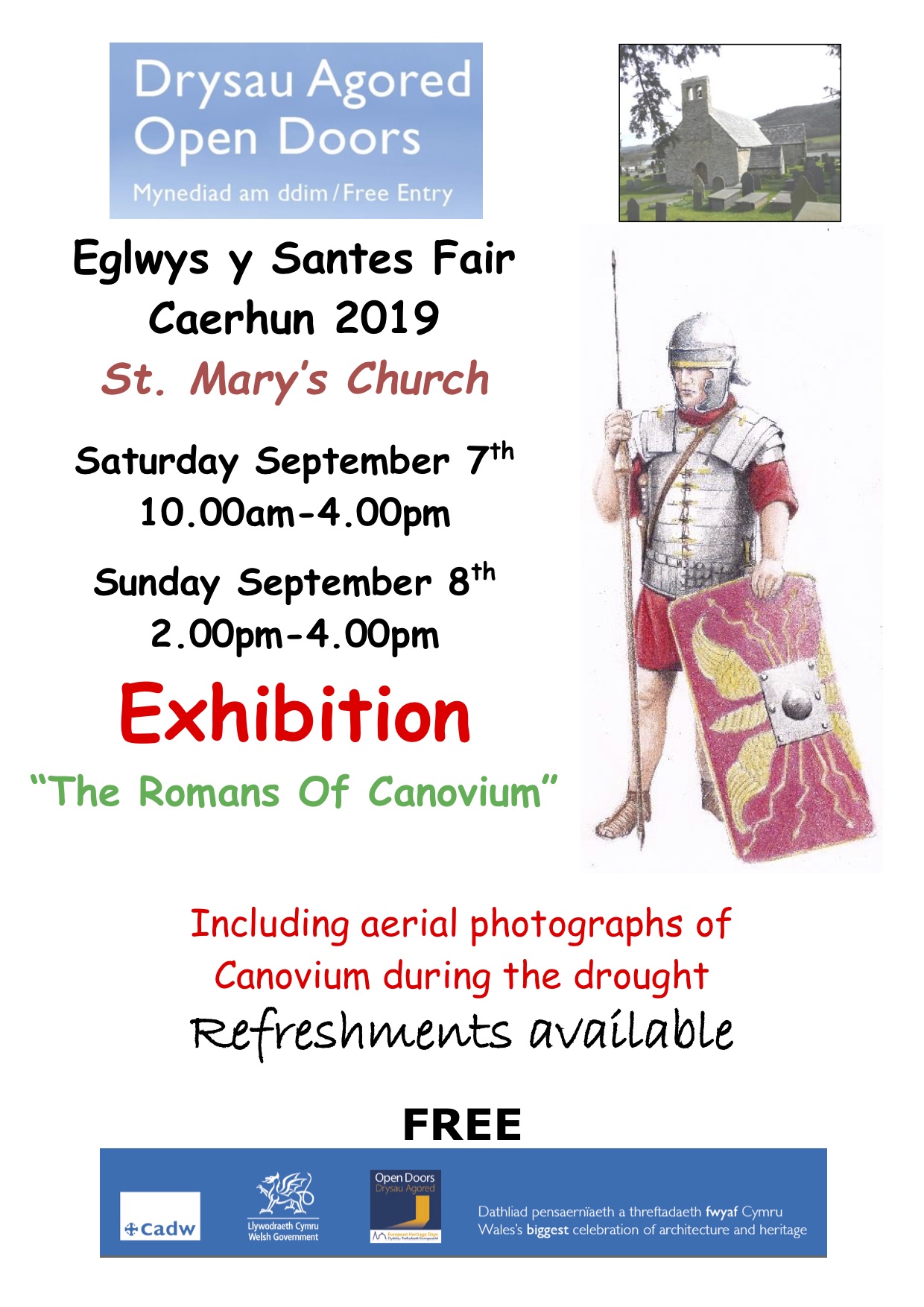 Caerhun Open Doors Poster 2019 – caruconwy.com