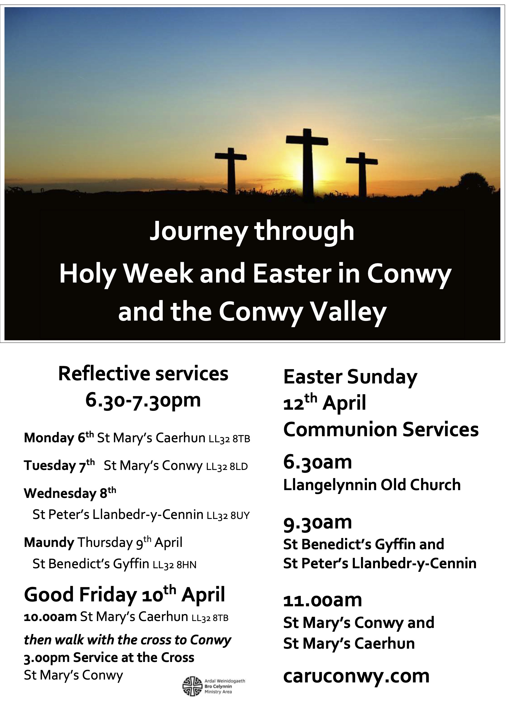Holy Week and Easter – caruconwy.com