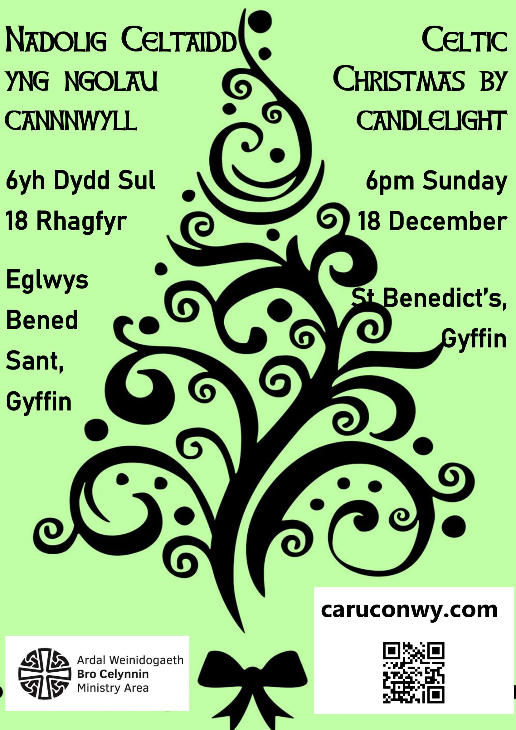 Celtic Christmas by candlelight at St. Benedict’s Church, Gyffin (18th ...